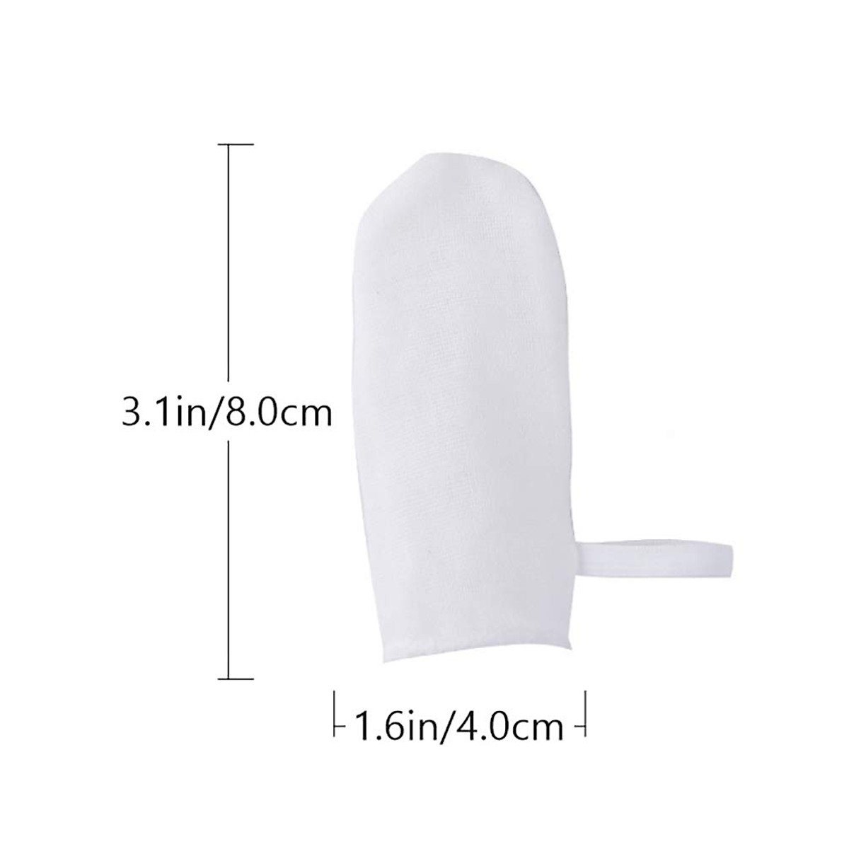 Healifty 18pcs Teeth Gauze Infant Finger Clean Oral Toothbrush Infant Mouth Cleaner Cotton Gauze Elastic Finger cot for 0-36 Months White