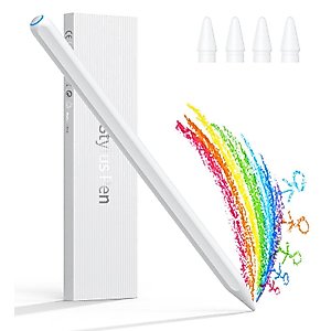 Hastraith Wireless Charging Stylus Pen for iPad, Smart iPad Pencil 2nd Generation with Palm Rejection Tilt Function for Apple iPad Pro 12.9 Inch 3/4/5/6, Pro 11 Inch 1/2/3/4, Air 4/5, Mini 6th Gen