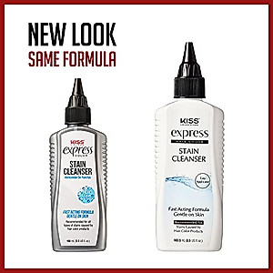 Kiss Express Semi-Permanent Hair Color 100mL (3.5 US fl.oz) (1 Count, Stain Cleanser)