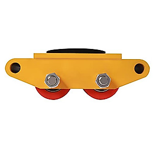 4PCS Machinery Skate Dolly, 6T Machinery Moving Skate,Industrial Machinery Mover with 360° Rotation Caps for Warehouse