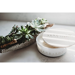 Sand + Fog Scented Candle - Ocean Mist - Additional Scents and Sizes – 100% Cotton Lead-Free Wick - Luxury Air Freshening Jar Candles - Perfect Home Décor for Your Cocktail Table – 34 oz