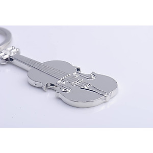 YALLNASL Violin Cello Gifts Keychain for Women Men Music Note Violin Key Ring christmas birthday Gifts for Violin Lovers Players Musicians Creative Gifts for Dad Sister Husbnad BFF