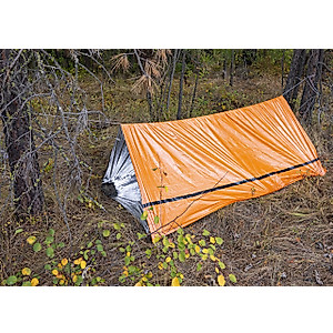 MEKKAPRO Emergency Tent Shelter - Survival Tent - 2 Person Emergency Shelter - Resistant and Ultra Lightweight Life Tent - Water and Windproof Tube Tent for Camping, Hiking and Outdoor Activities