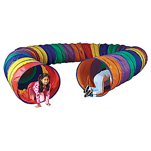 Sportime Connectable Ripstop Nylon MegaTunnel - 3 x 12 feet - Multiple Colors