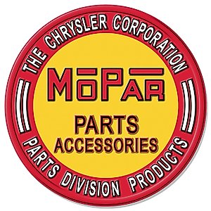 Desperate Enterprises Mopar Parts Fully Embossed Steel Sign - Vintage Garage Signs - Nostalgic Vintage Metal Wall Décor - Made in USA