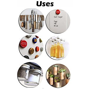 RAM-PRO 100-Piece Powerful Magnetic Full Round Ferrite Solid Magnet Discs (3/4" x 1/4") – Universal Use on Frigidaire’s, Bulletin Boards & Arts-Crafts Projects, Etc.