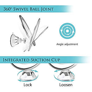 FQYYDD Illuminated Makeup Mirror Led Makeup Mirror Lamp 10X Amplification