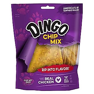 Dingo Chip Mix Snack For All Dogs, Chicken, 16-Ounce