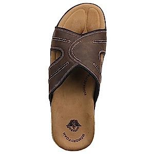 Dockers Men's Slide Sandal, Dark Brown, 10 Wide