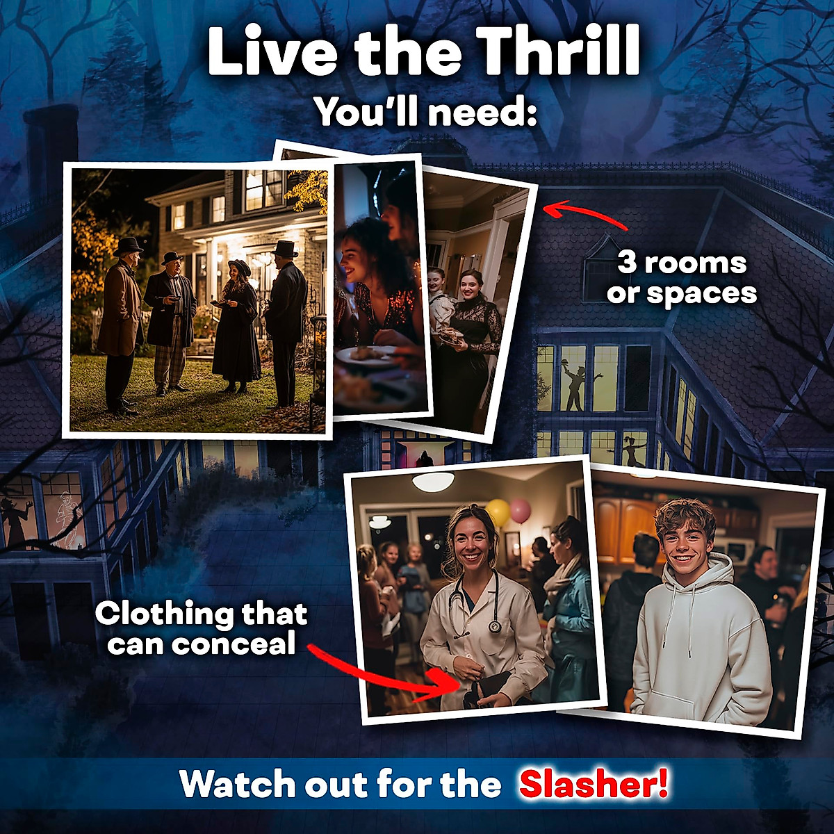 Darkridge Reunion: A Murder Mystery Game | for Adults & Teens, 6-12 Players | Murder Mystery Dinner Party Game | High School Reunion Theme | Party Kit | Board Games | Teen Games | Live The Mystery!