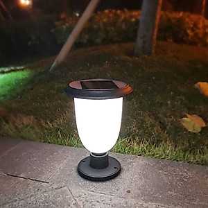 MHCZBGY Outdoor Solar lamp Waterproof Solar Column lamp Outdoor Garden Villa Pillar Lights Garden Villa Decorative Lamp Home Outdoor Column Headlights