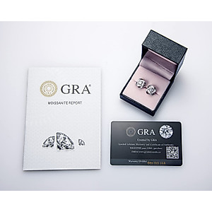 Moissanite Stud Earrings for Women Sterling Silver Moissanite Dianmond Piercing Earring Aretes para Mujer Love knot Hypoallergenic Anniversary Birthday Mothers Day Gifts for Her Women Mom Wife