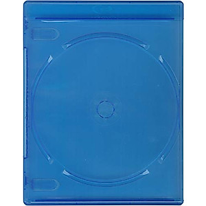 (25) Blue Blu-Ray Cases - 1 Disc Capacity DVD Boxes - 12mm Thick - BRBR12BL