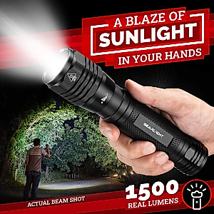 GearLight S2500 LED Flashlight - Extremely Bright, Powerful Tactical Flashlights with High Lumens for Camping, Emergency & Everyday Use﻿