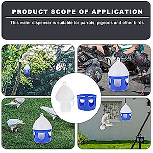 Mipcase Ser of 2 Pigeon Water Feeder Bird Water Drinker Pigeon Water Drinker Plastic Pigeon Feeder Pigeon Water Dispenser