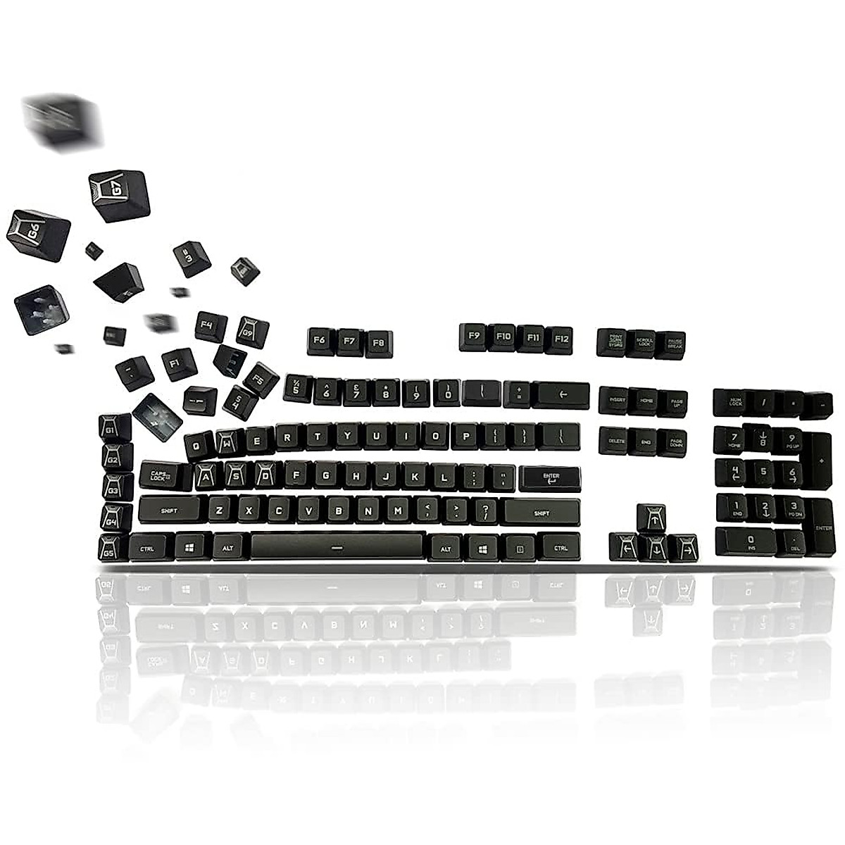 A Full Set 113 Keys keycaps Replacement for Logit G910 Orion Spark RGB Mechanical Gaming Keyboard