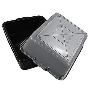 Lesbin 13 L Plastic Commercial Tote Box, Bus Tubs/Bus Box, 4-Pack