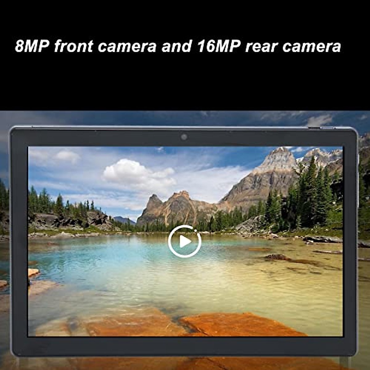 Tablet 10.1 inch Android 12 Tablet, 8GB RAM and 256GB ROM, Octa Core CPU, 5G WiFi, Support 4G Communication Network, Dual 16MP and 8MP Camera, Blue