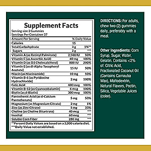 Nature's Bounty Adult Multivitamin, Vitamin Supplement, Daily Nutritional Needs, Fruit Flavor, 75 Count