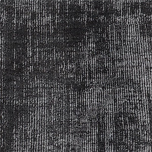 BOWERY HILL 108x144 Transitional Viscose Area Rug in Charcoal