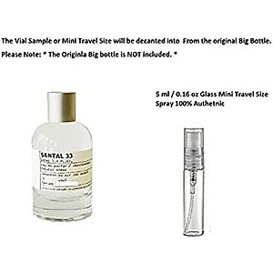 1x Le Labo Santal 33 EDP 5 ml 0.16 oz Glass Mini Travel Size Refillable