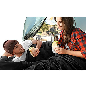 Sleeping Bags for Adults, Sportneer Sleeping Bag 3-4 Season Warm Weather Waterproof Lightweight Camping Sleeping Bag for Camping Backpacking Hiking Outdoor Travel