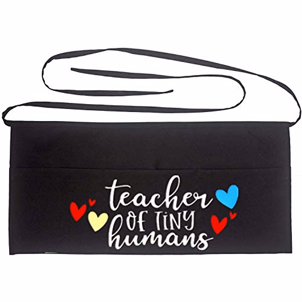 Waist Apron for Teachers with 3 Pockets Half Black Apron,Teachers Prefect Gift (teacher of ting humans)