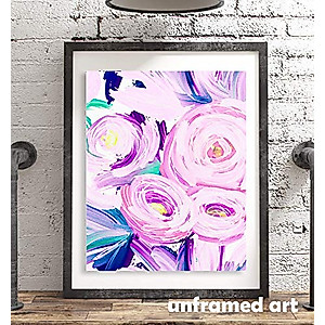 Wall Art Modern Fashion Flower Print Glam Modern Art Poster Print Designer Brand