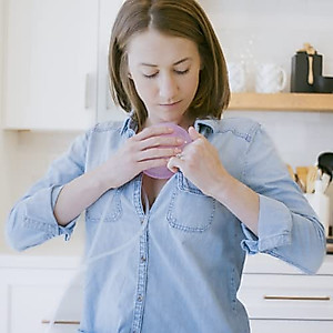 Freemie SlimFit5 Breast Milk Collection Cup Set | Sizes 25mm and 28mm Flanges Included | Each Cup Holds Up to 5oz | Hands-Free and Discreet | Pump Not Included