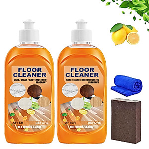 KCRPM Floor Cleaner, Powerful Decontamination Floor Cleaner, Momeng Hardwood Floor Cleaner Orange, Multipurpose Floor Cleaner for Wood (2pcs)
