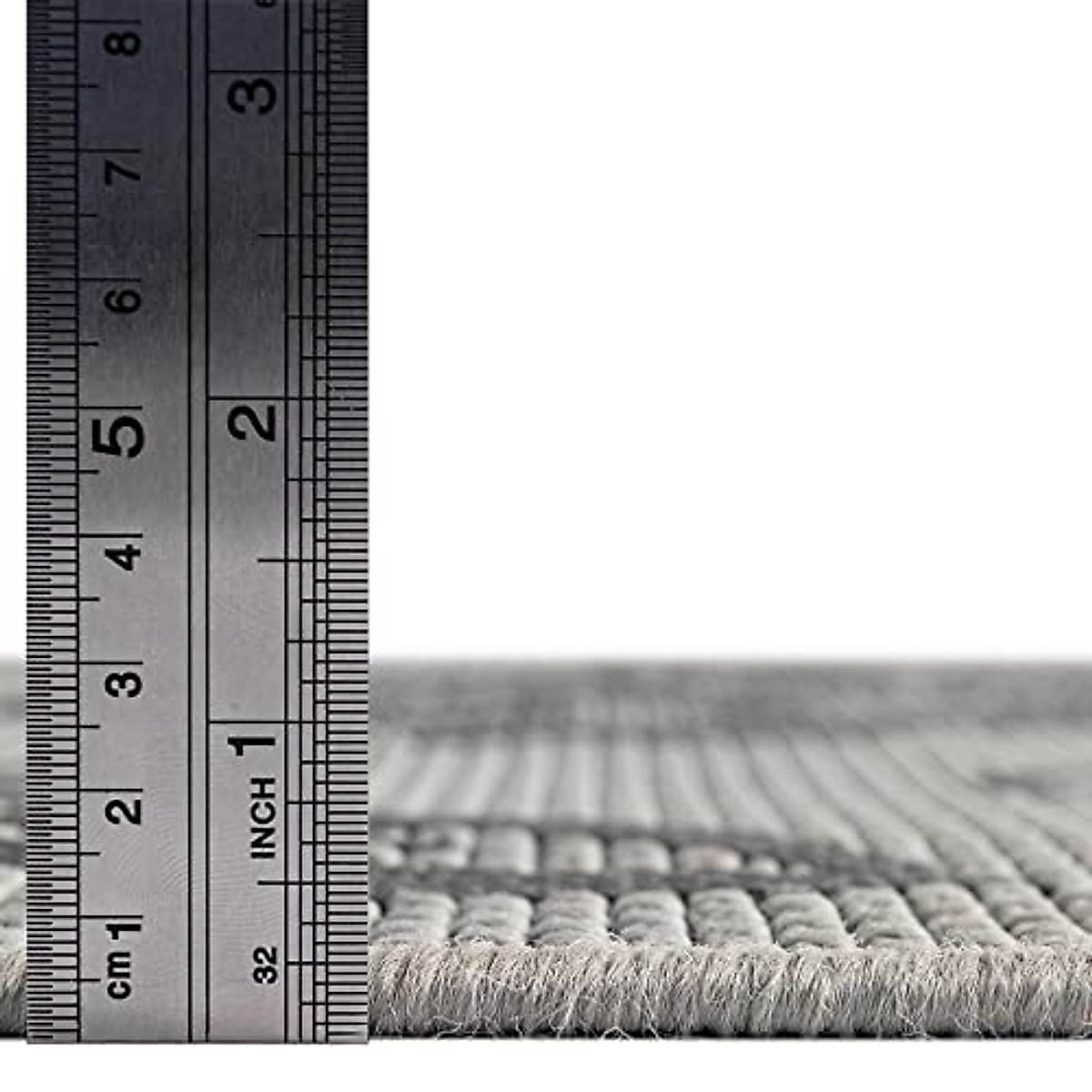 Unique Loom Botanical Collection Floral, Coastal, Bohemian, Indoor and Outdoor Area Rug, Rectangular 2' 2" x 3' 0", Gray/Dark Gray