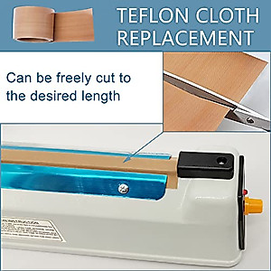 Impulse Heat Sealer 16 inch Mylar Bag Sealer, Heat Sealer for Plastic Bags, Metal Iron Shell, Impulse Sealer 3mm Sealing, Manual Hot Seal Machine with 8 Free Repair Kits(Included 4 Cutter Lines)