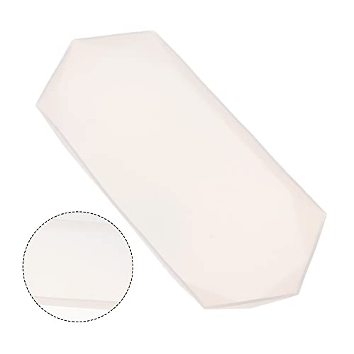 LIGHTAOTAO 1pc Mold Clear Epoxy Circle Silicone Mold Molds for Resin Transparent Silicone Mould Silicone Platter Molds Serving Tray Molds Desktop Tray Mould Resin Mold Tray Casting Mold Agate