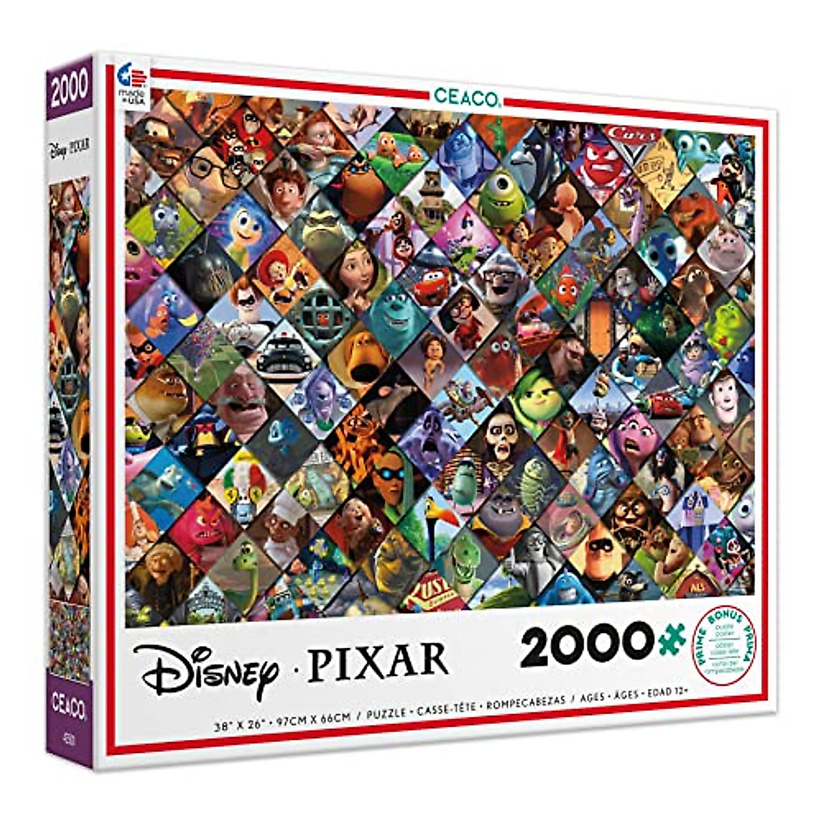 Ceaco - Disney/Pixar Clips - 2000 Piece Jigsaw Puzzle , 5"