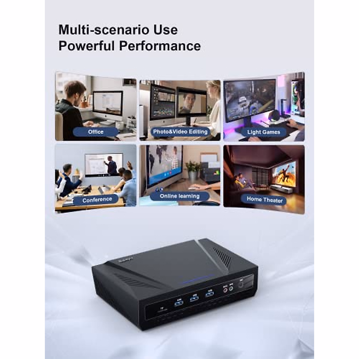 Baieyu Mini PC Windows 11 Pro, Core i9-11900H (Up to 4.90 GHz) 8 Core 16 Thread Mini Desktop PC, 32GB | 1TB, Fan Mini PC Supports 4K Triple Displays, Wi-Fi 5+BT4.2, USB3.0, USB2.0