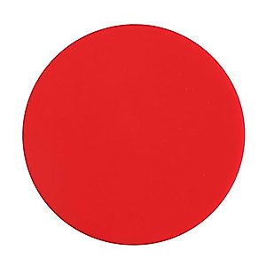KeLoNg Rubber Jar Opener Gripper Pad, Multi-purpose Bottle Lid Opener for Weak Hands, Solid Color Round Kitchen Table Coaster Trivet Mat, Washable & Durable, Red