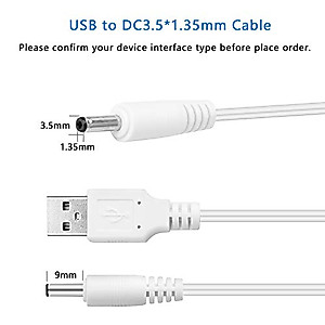 HARBENDI Replacement Charger Cord for FOREO Luna Series Facial Cleanser Foreo Luna/ Luna2/ Luna3/ Luna Mini/Luna Mini 2/FOREO ISSA Series E-Toothbrush USB Charger Cable
