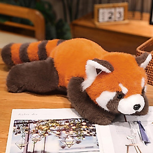 INSTITIZER Red Panda Weighted Stuffed Animals,11.8 Inch Red Panda Plush Toy Doll,Stuffed Red Panda Plush Pillow Cute Weighted Red Panda Plushies Toys for Kids Boys Girls Birthday Gift