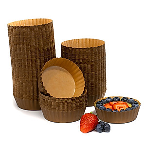 JA Kitchens Ridged Paper Coated Baking Cup - Sturdy for Baking and Serving (150)