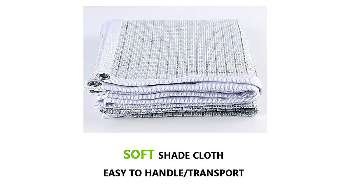 DJYTUSB 70% Sun Shade Cloth – Reflective UV & Heat Protection