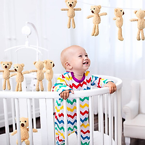 20 Pcs Mini Bear Stuffed Animal 8 Inch Small Stuffed Bear Plush Cute Bear Plush Toys for Birthday Wedding Valentines Day Decorations Craft DIY Accessory Party Favors Supplies (Purple, Beige)