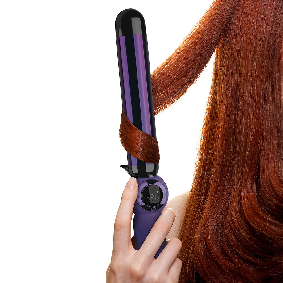 Bed Head Rough Volume Digital Hair Curling Wand | Fast Heat Up and Massive Shine, (1-1/4 in)