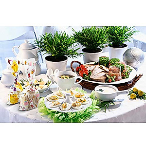 Hifunwu 120 Pack Easter Cookie Bags Easter Treat Bags Easter Cellophane Bags with Ties for Cookie Candy Easter Party Supplies