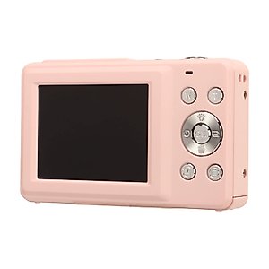 Compact Digital Camera, HD 1080P Type C Charging 44M Digital Camera for Photo for Travel (Pink)