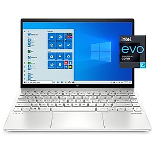 HP Newest Envy 13.3" IPS FHD Laptop, Intel 4-Core i5-1135G7, Iris Xe Graphics, 8GB DDR4 256GB NVMe SSD, WiFi 6, Type-C, Webcam, Backlit Keyboard, Fingerprint, Windows 10 Home (13-BA1047WM, Silver)