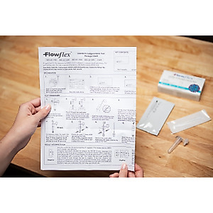 Flowflex COVID-19 Antigen Home Test kit, 1 Pack, 2 Tests Total. FDA EUA Authorized OTC at-Home Self-Test, Non-invasive Nasal Swab, Easy to Use and No Discomfort, Results in 15 Minutes