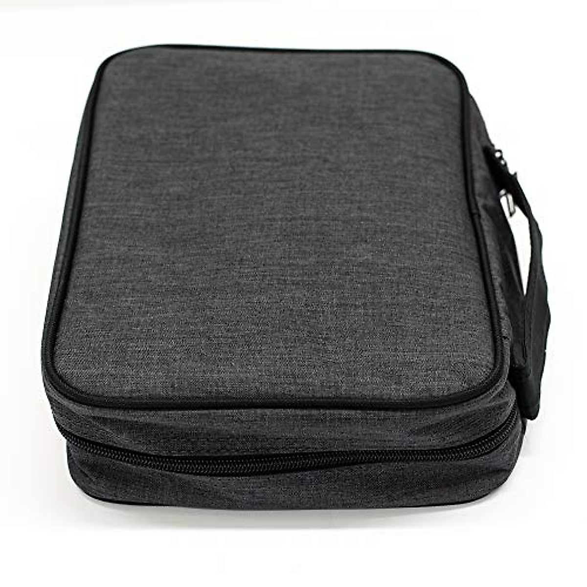 Dicksons Blue and Gray Reinforced Polyester Bible Cover Case with Handle, Large