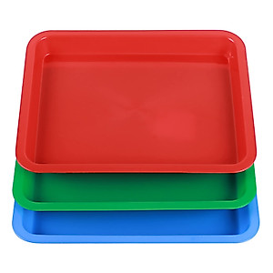 Set of 3 Darkroom Print Film Photo Paper Developing Trays for Cyanotype Developing Fixing 8x10