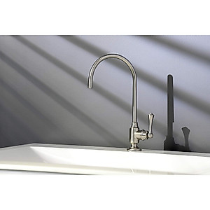 Kingston Brass KS5198BL Vintage Water Filtration Faucet, Brushed Nickel,11.13 x 6.94 x 5.81