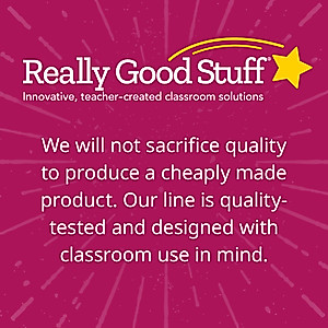 Really Good Stuff Large Privacy Shields for Student Desks – Set of 12 - Matte - Study Carrel Reduces Distractions - Keep Eyes from Wandering During Tests, Blue with School Supplies Pattern